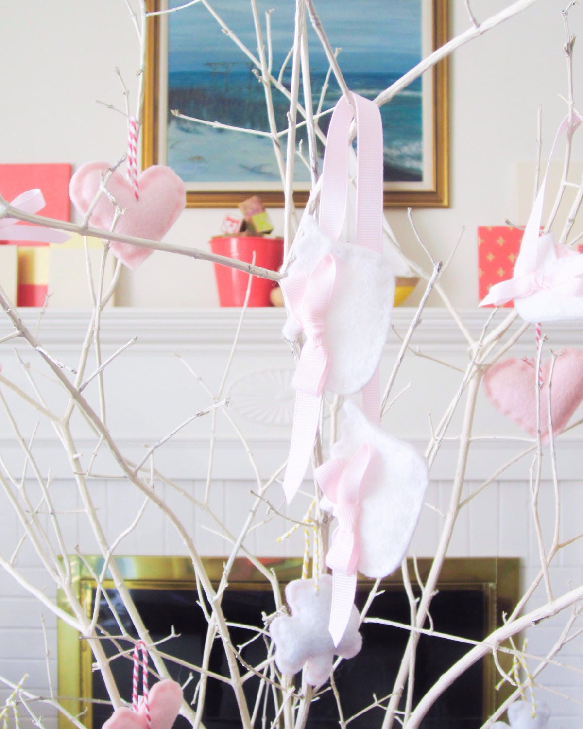 BABY BOOTIES ORNAMENT Felt Baby Decoration Baby's - Etsy