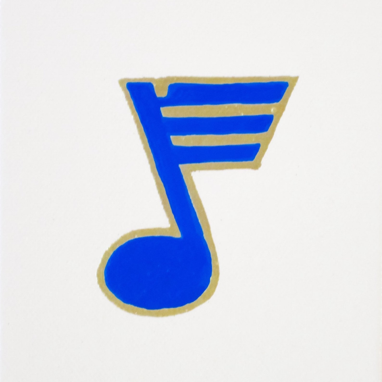 BLUE NOTE PAINTING Gold St. Louis Blues Fan Art St. Louis | Etsy