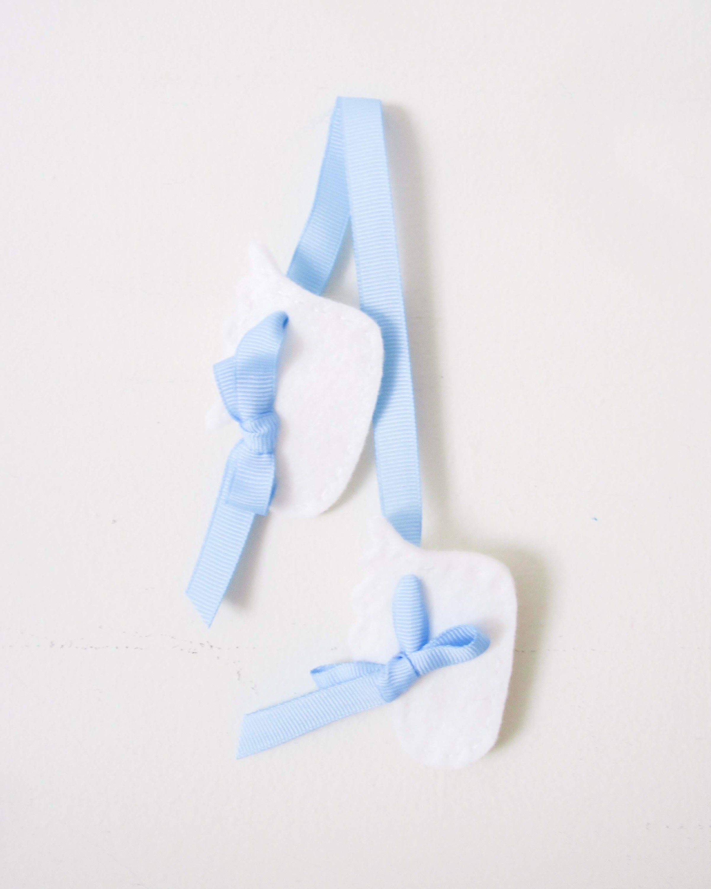 BABY BOOTIES ORNAMENT Felt Baby Decoration Baby's - Etsy