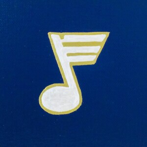 BLUE NOTE - Navy St. Louis Blues Painting - St. Louis Blues Hockey ...