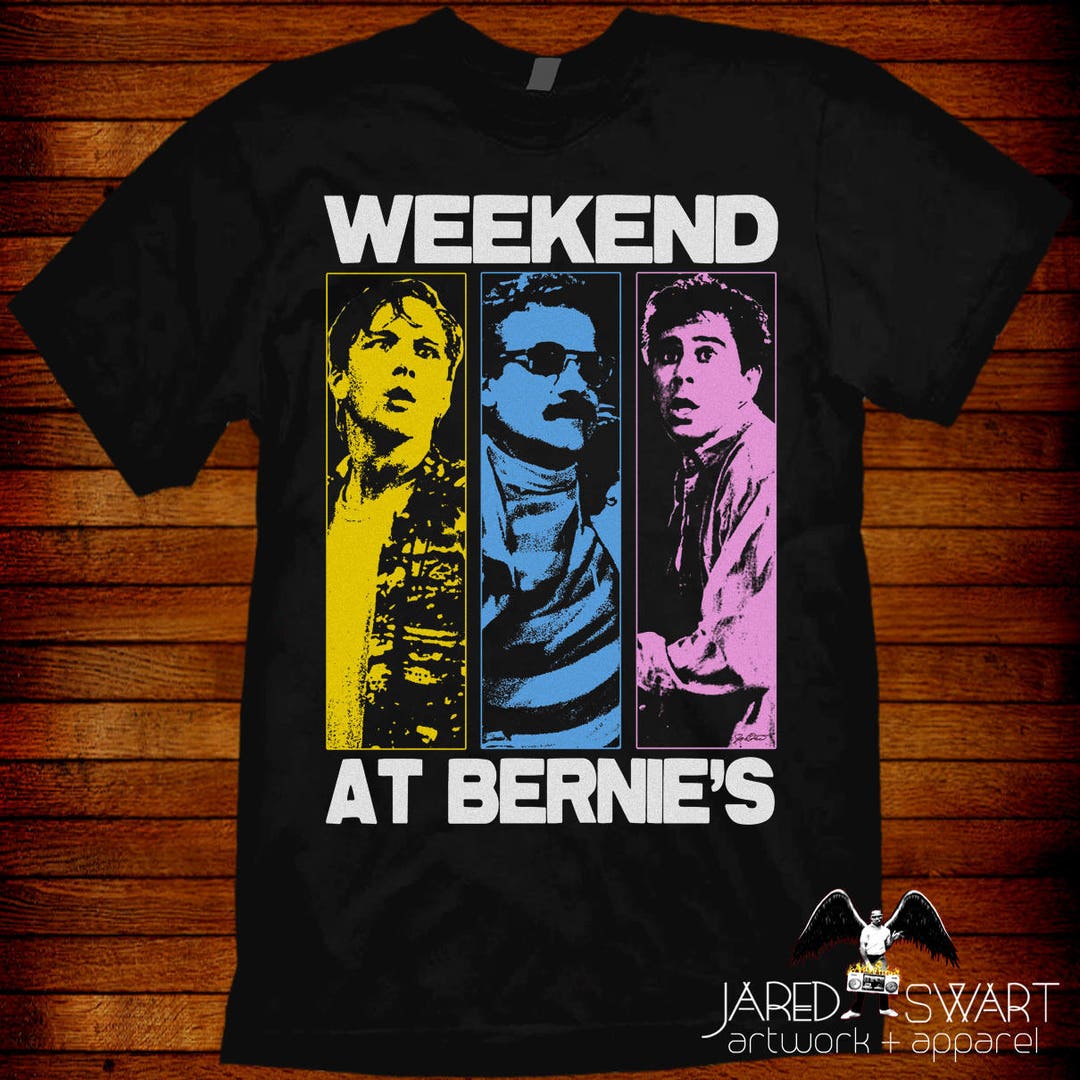 Weekend at Bernie's T Shirt 80s Movie T Shirt Pop-art Style Design by ...