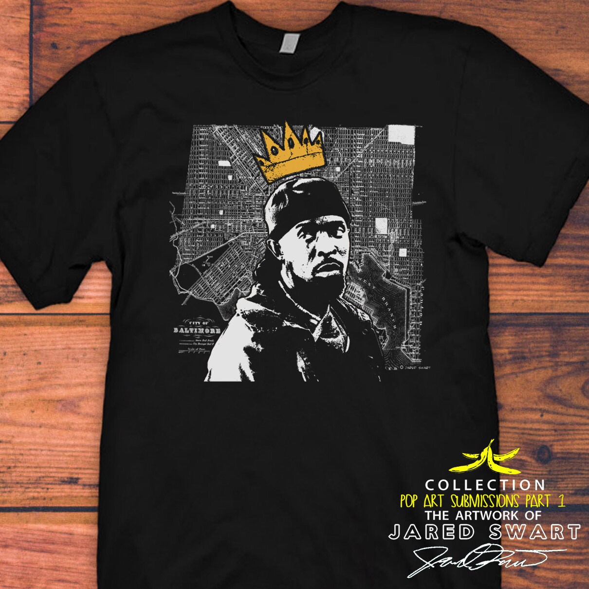 King Omar Of Baltimore Designer T-shirt Artwork Of Jared Swart | Etsy