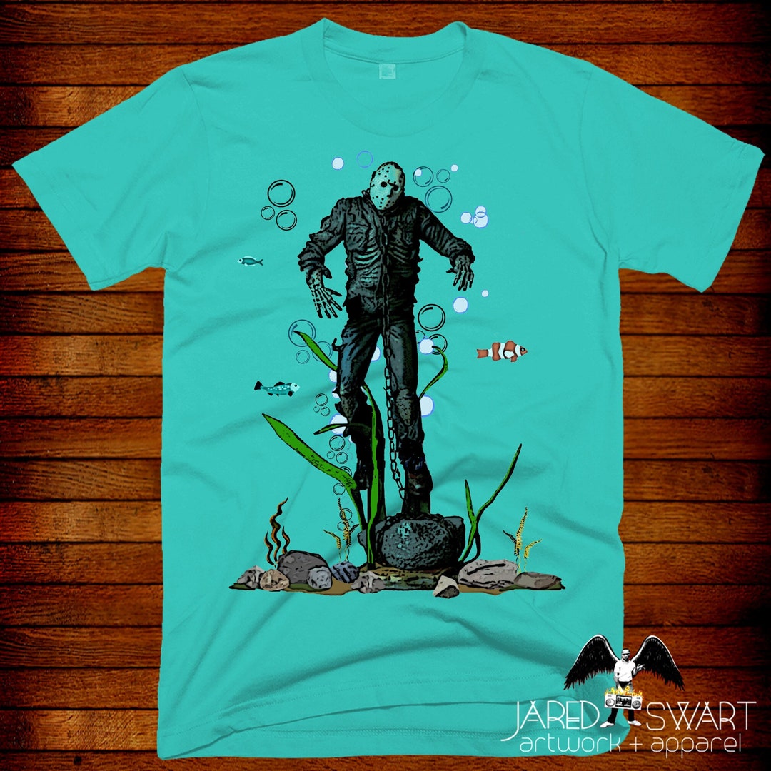 The Watery Grave of Jason Voorhees T-shirt Movie T-shirt Funny Horror ...