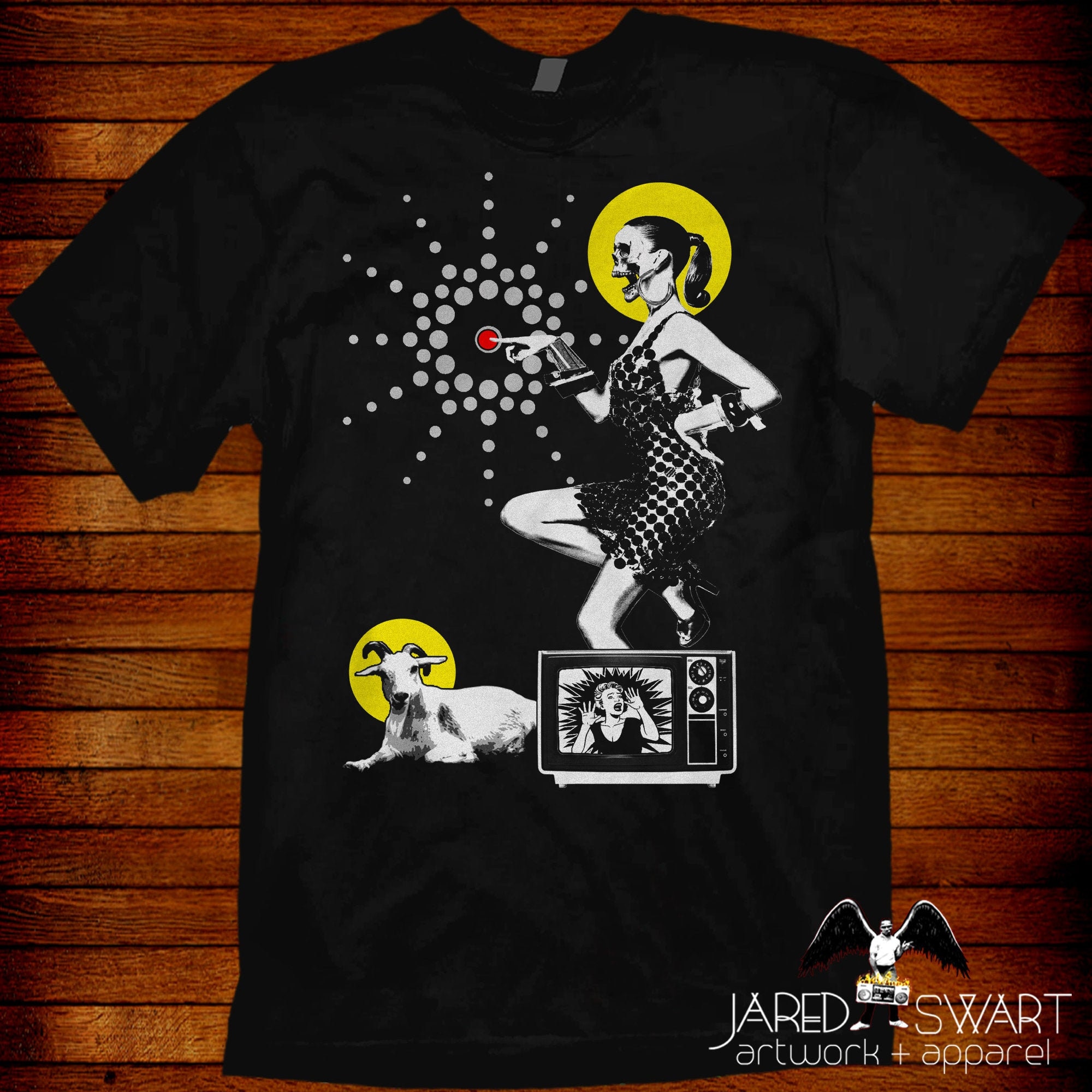 Jared Swart Art Show 2021 Tee: button Pusher Sizes | Etsy