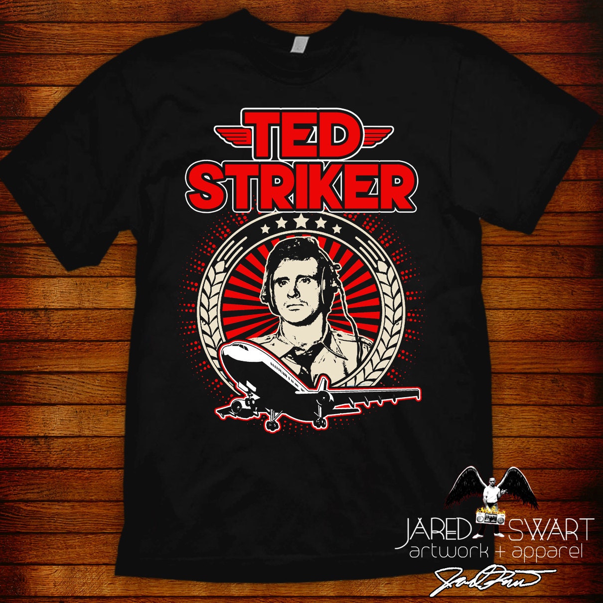 Airplane Movie Shirt Ted Striker by Jared Swart S M L Xl 2xl | Etsy