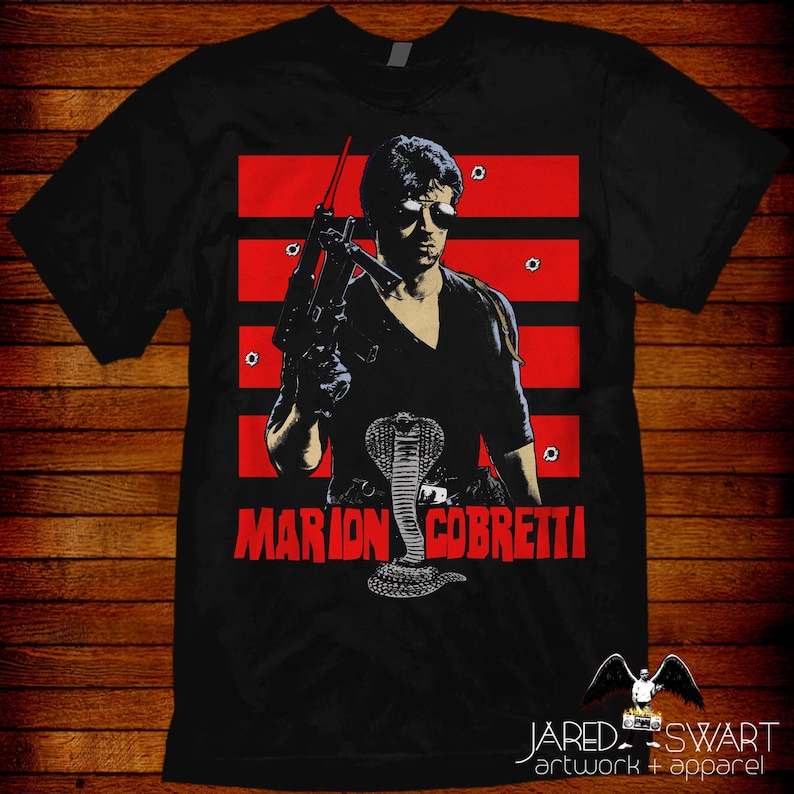Cobra T-shirt 80s Marion Cobretti. Sizes S M L XL 2XL 3XL 4XL - Etsy
