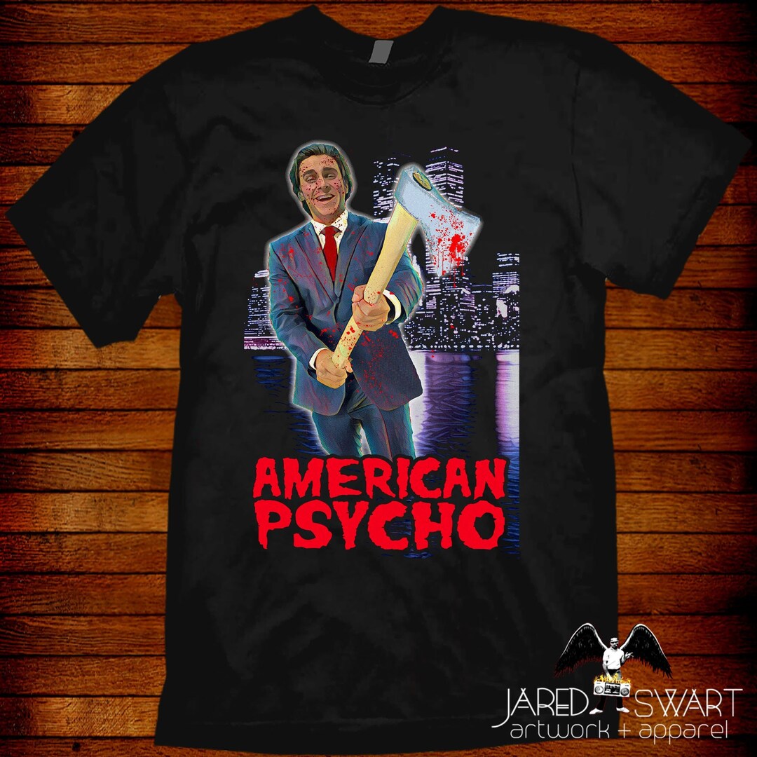 American Psycho T-shirt: 80s VHS Big Box Art Styled Design - Etsy