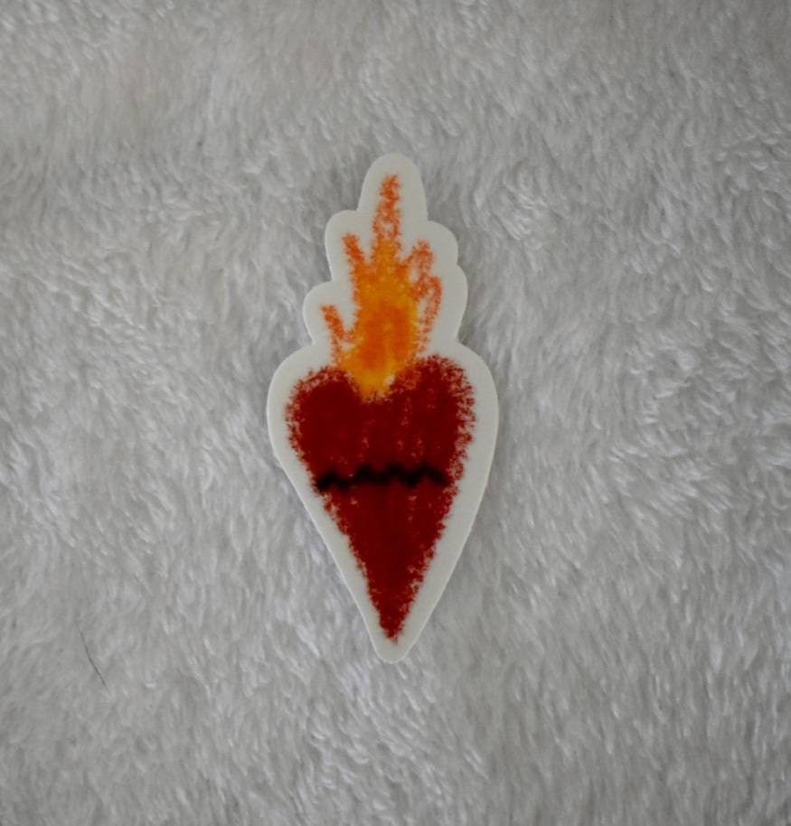 Sacred Heart Sticker for Kids/ Vinyl Waterproof UV Proof Decal - Etsy