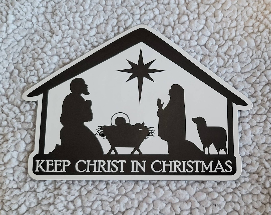 Keep Christ in Christmas Large Magnet - Etsy