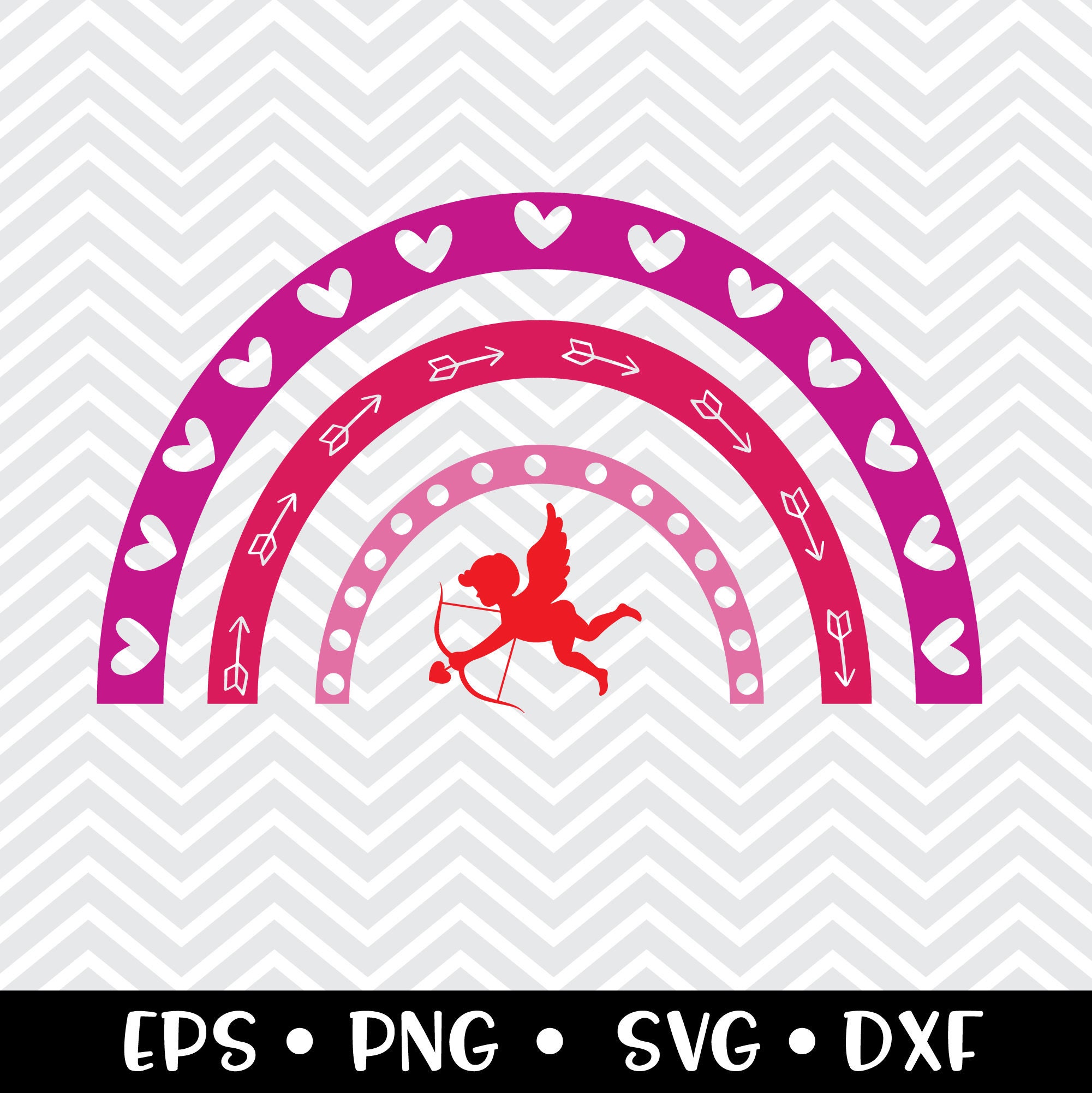 Cupid Rainbow SVG / Valentine's Day / Cupid Valentine Shirt - Etsy