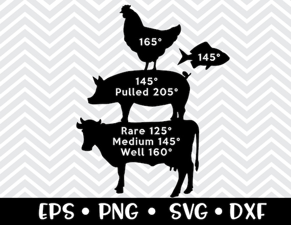Cooking Temperatures SVG / BBQ / Smoking - Etsy