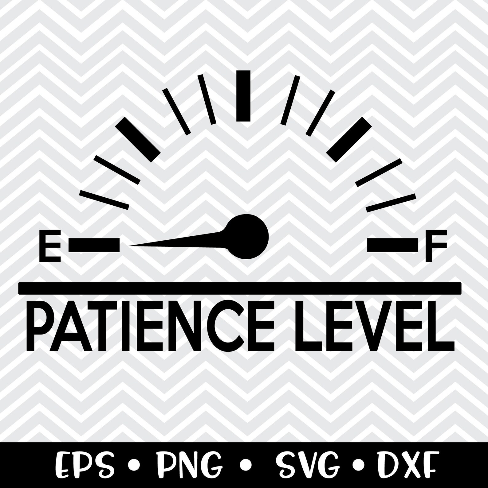 Patience Level Empty SVG: Shirt & Tote Design (digital Download) - Etsy