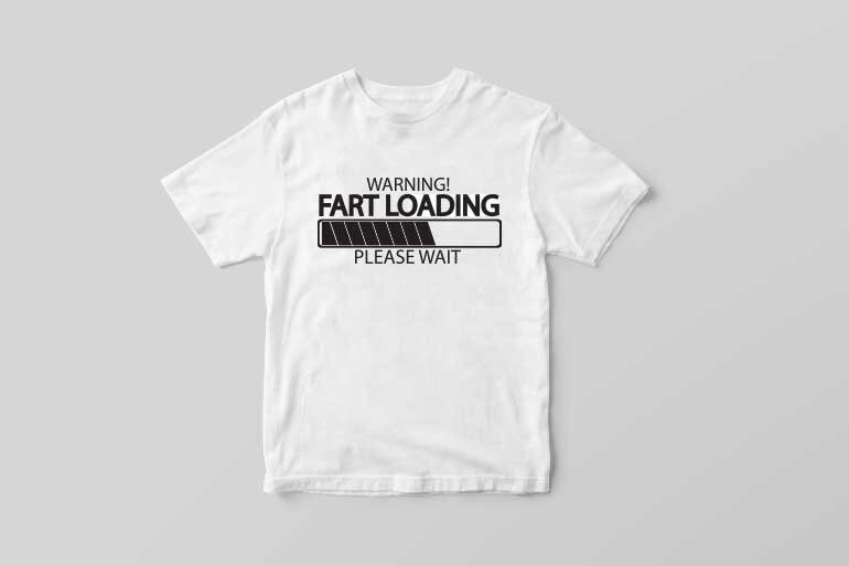 Warning Fart Loading SVG / Child Shirt / Baby Bodysuit - Etsy Canada