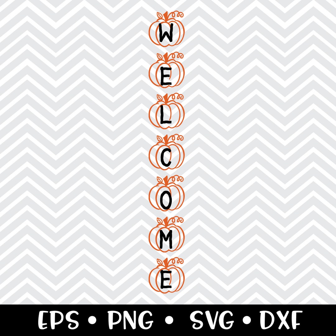 Welcome Fall SVG / Porch Sign Cut File / Fall Decor - Etsy