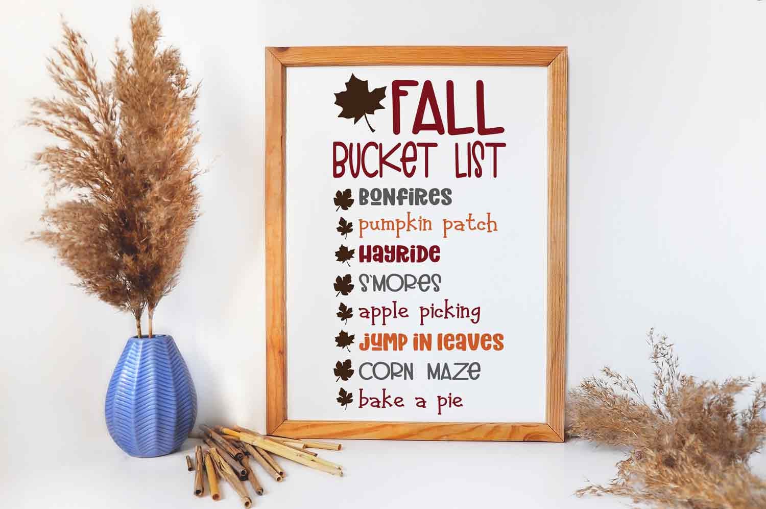 Season Bucket List Signs SVG Bundle / Sign Bundle - Etsy