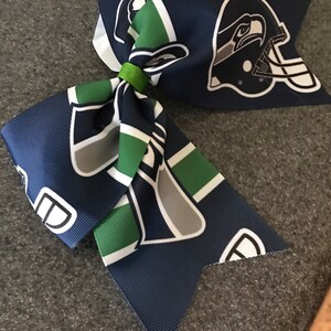 Seahawks Inspired 6 Cheer Style Bow - Etsy
