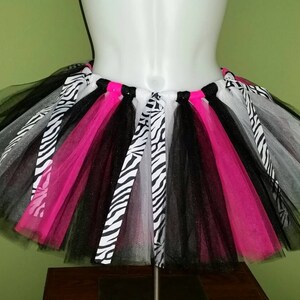 Adult Pink Zebra Tutu - Junior, Misses, Plus Sizes - Etsy
