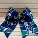 Seahawks Inspired 6 Cheer Style Bow - Etsy