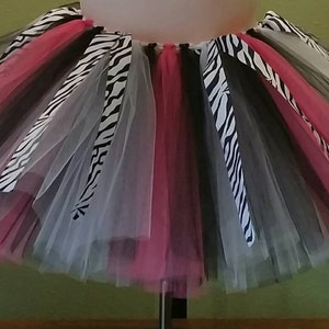 Pink Zebra Tutu - Ages 0-10 Yrs - Etsy