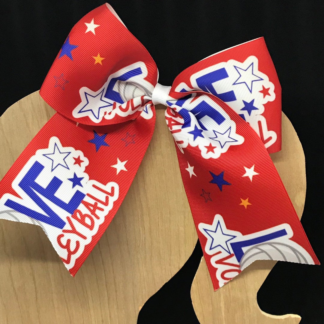 Love Volleyball Lazo estilo Cheer de 6 Elija su clip o elástico ...