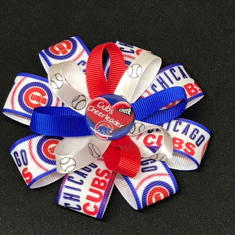 Chicago Cubs Hair Bow or Headband 4th of July Memorial Day - Etsy