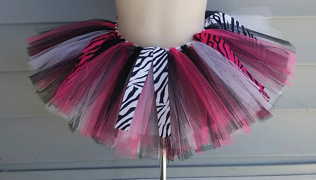 Pink Zebra Tutu - Ages 0-10 Yrs - Etsy