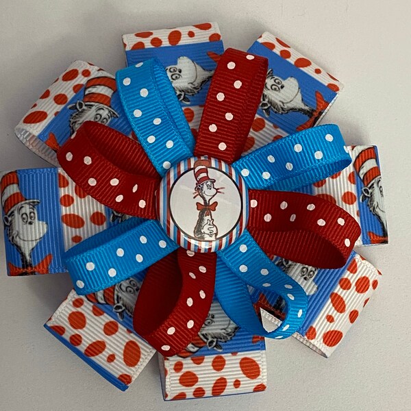 Thing 2 Hair Bow - Etsy