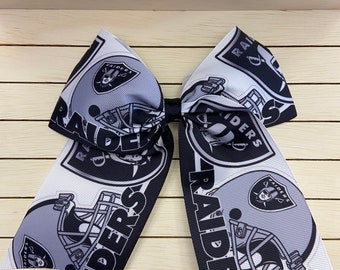 Raiders Cheer Bow - Etsy