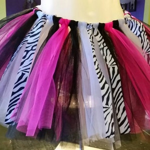 Adult Pink Zebra Tutu - Junior, Misses, Plus Sizes - Etsy