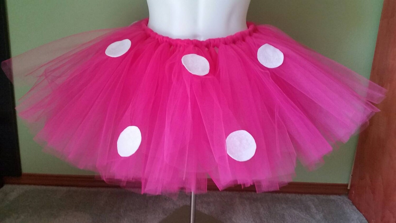 Adult Minnie Mouse Tutu Pink With White Polka-dots - Etsy