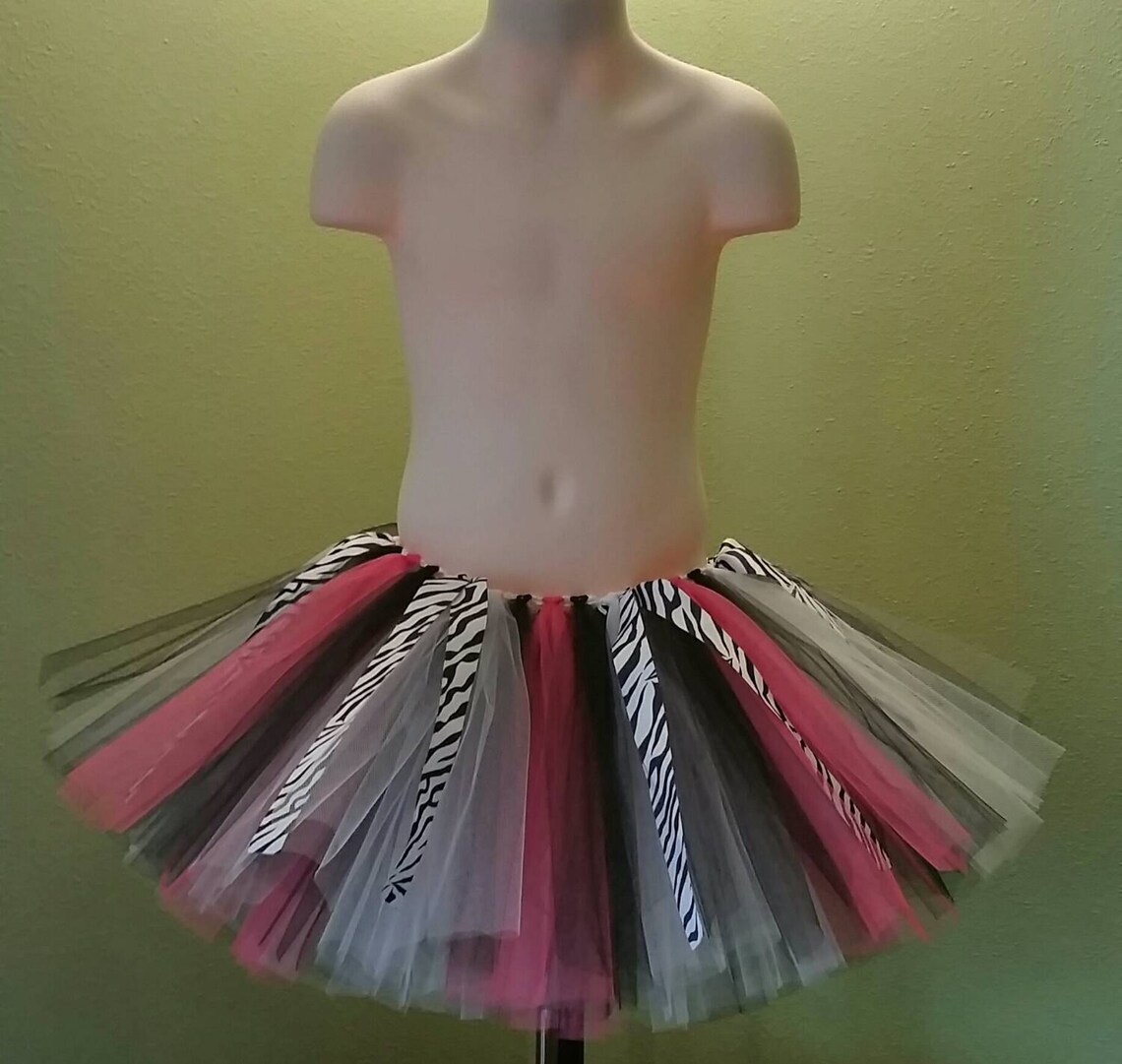 Pink Zebra Tutu Ages 0-10 Yrs - Etsy