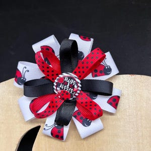 Ladybug Hair Bow or Headband - 2 Sizes - Etsy
