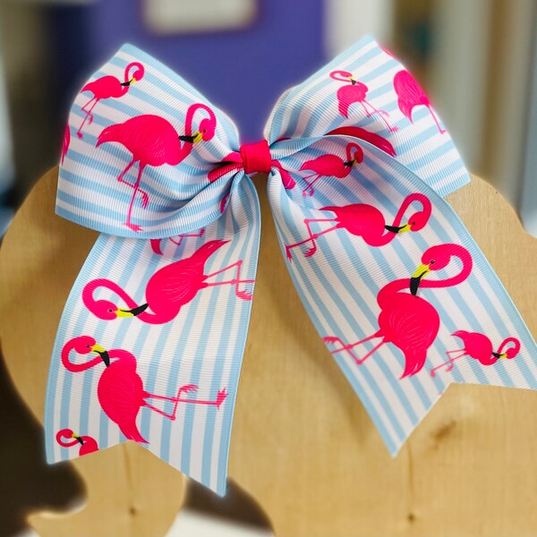 Flamingo Hair Bow - Etsy