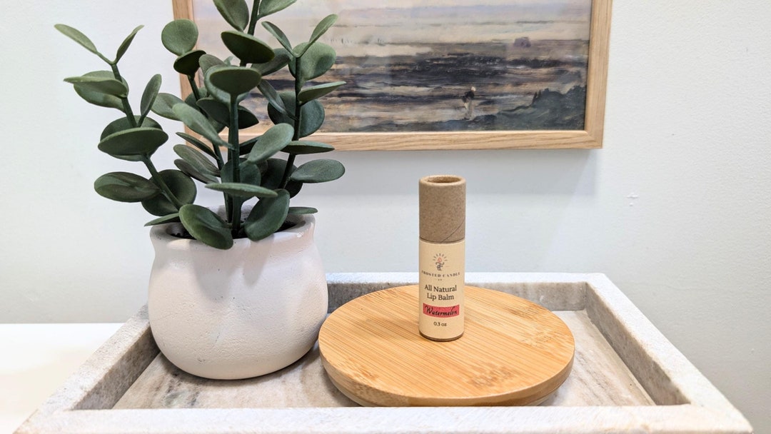 Watermelon | Lip Balm | Chapstick | All Natural | Kraft Tube | 0.3 Oz ...