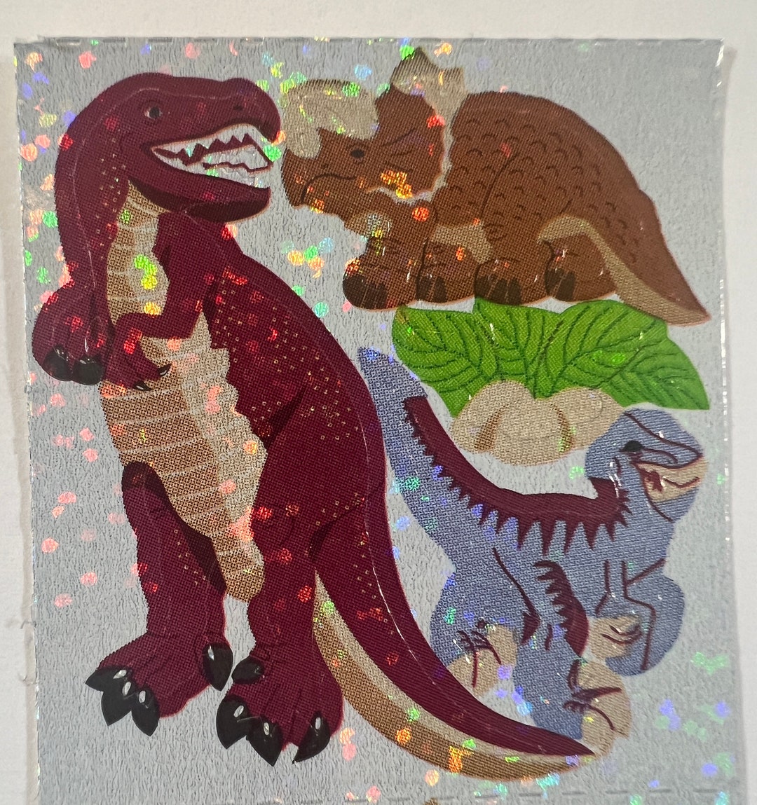 Sandylion DINOSAURS Stickers - Vintage Shiny (holo/foil) Dinosaurs! - Etsy