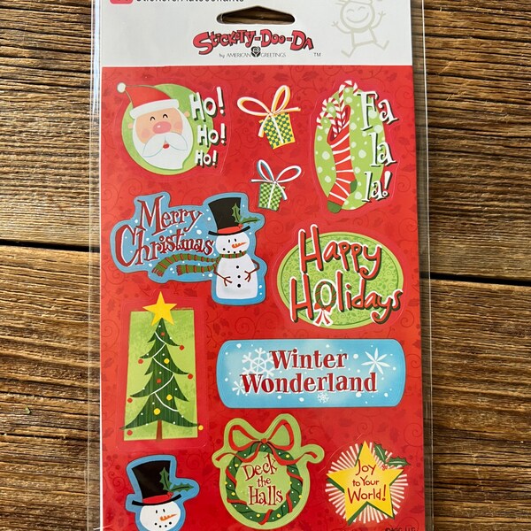 American Greetings Christmas Stickers - Etsy