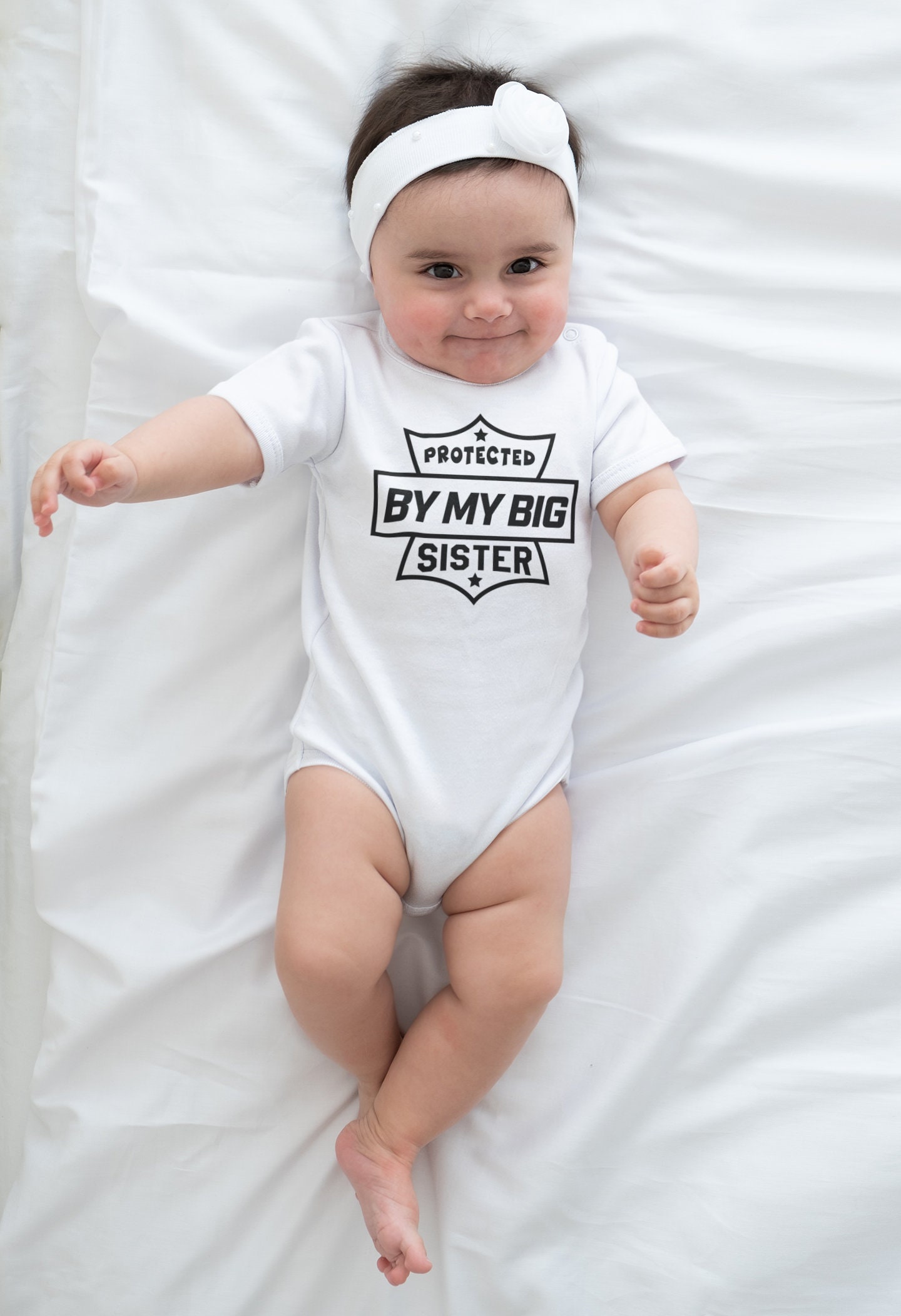 Little Sister Security Sibling Shirt | Gender Reveal Outfit | Protected ...