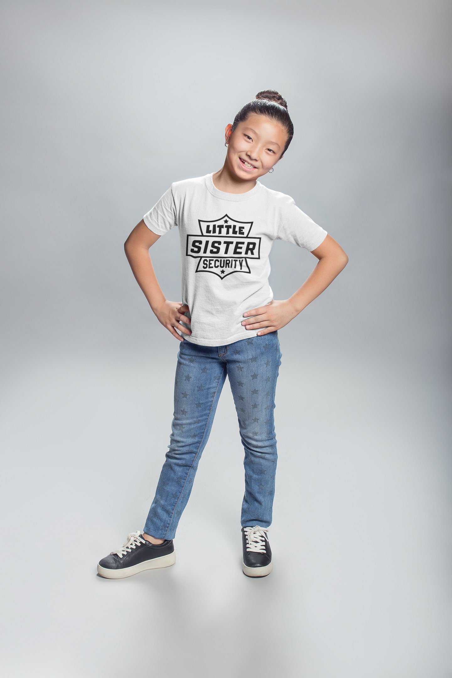 Little Sister Security Sibling Shirt | Gender Reveal Outfit | Protected ...