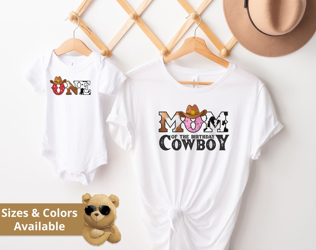 Mom and Me Cowboy Shirts | Country, Western, Farm Birthday Party ...