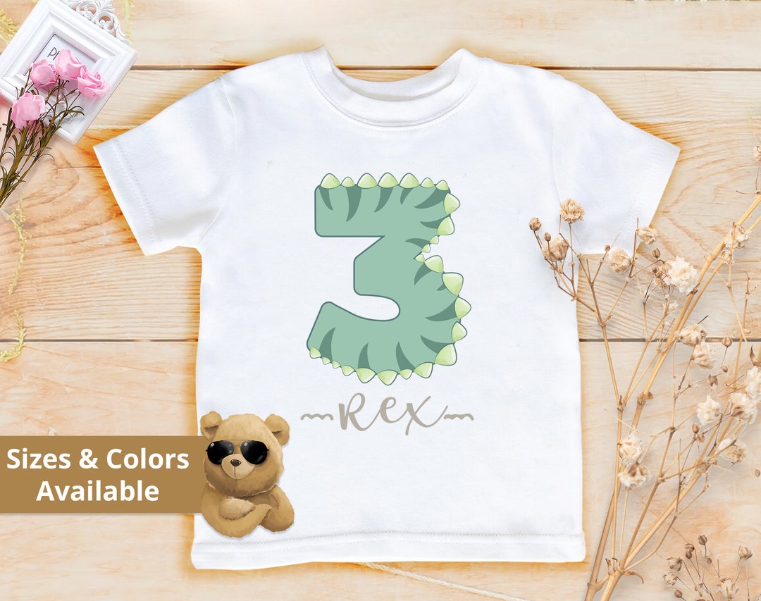 Dinosaur Third Birthday Shirts | Dinosaur 3rd Birthday T Shirt | Dinosaur Party Gift | Birthday ...