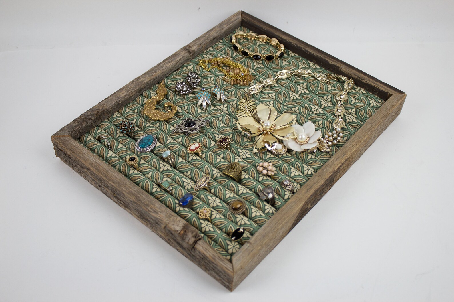 Rustic Jewelry Tray Standing Ring Display Unique Jewelry | Etsy