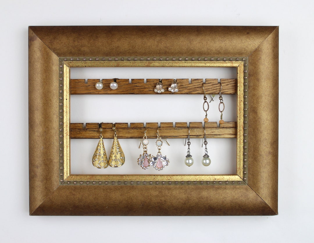 DISCOUNTED Hanging Stud Earring Holder, Small Earring Display, Wall ...