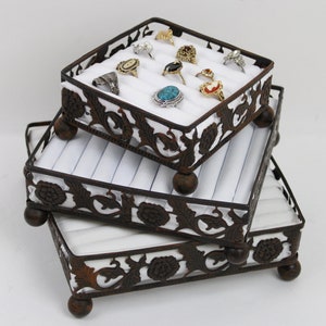 Ring Display Box, Jewelry Tray, Jewelry Organizer Stand, Unique Ring ...