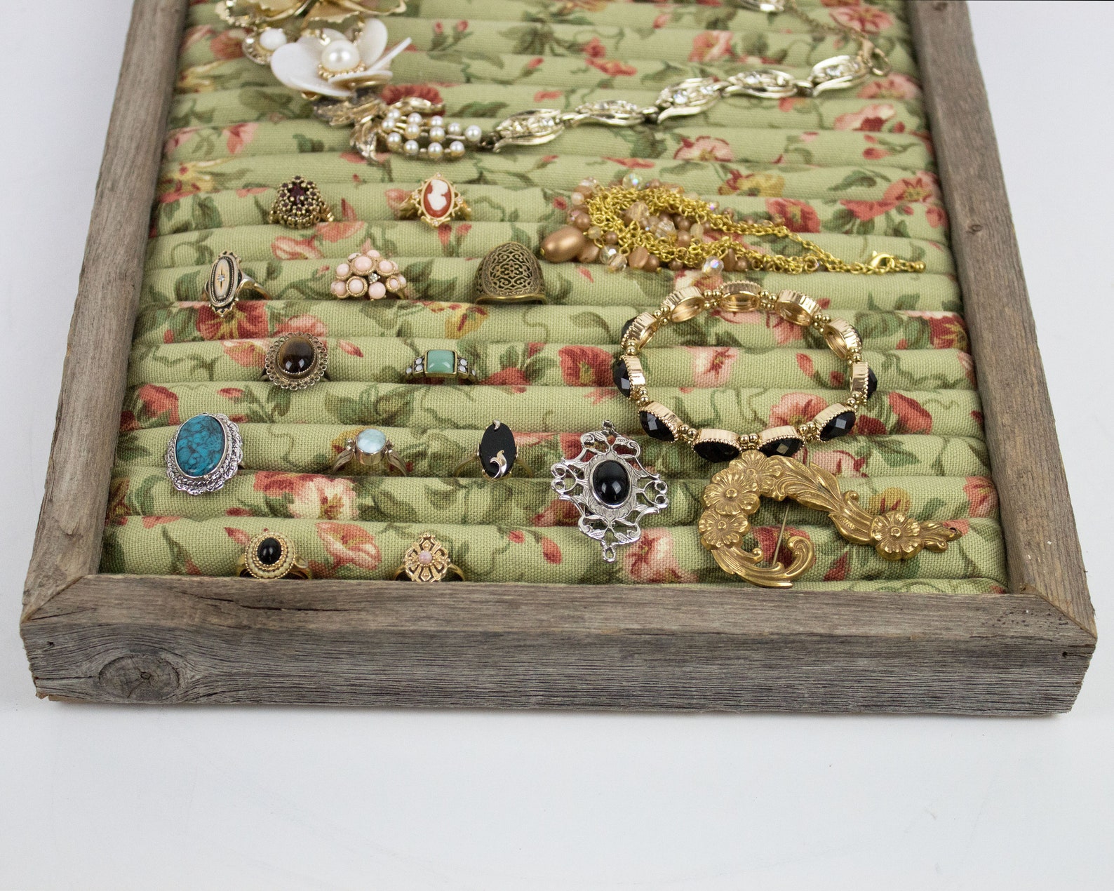 Rustic Jewelry Tray Standing Ring Display Unique Jewelry - Etsy