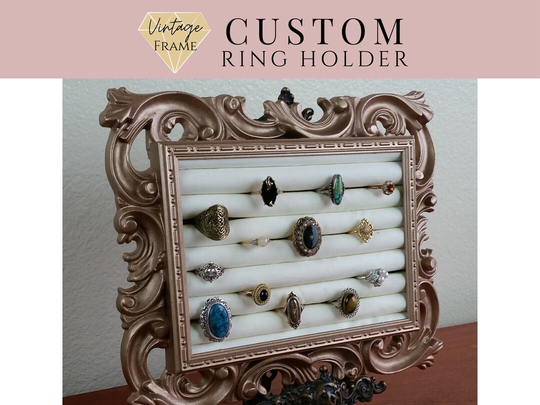 Custom Hanging Ring Holder Tray, Jewelry Display Stand, Standing ...