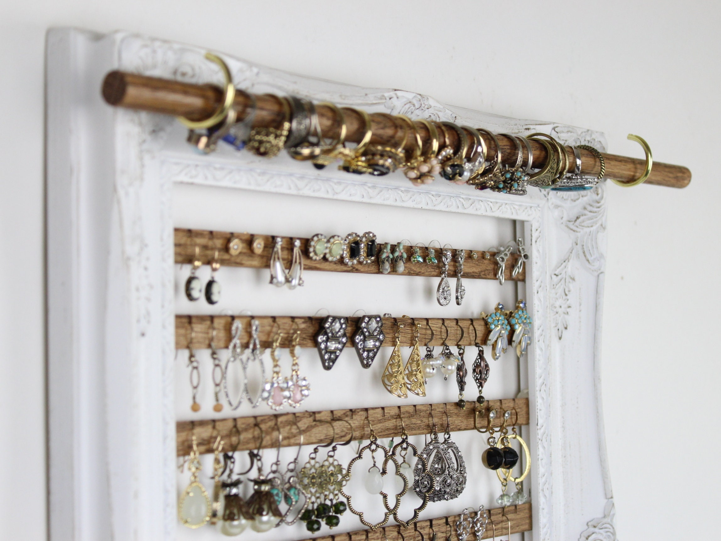 Wood Ring Bar Custom Ring Holder DIY Jewelry Organizer | Etsy