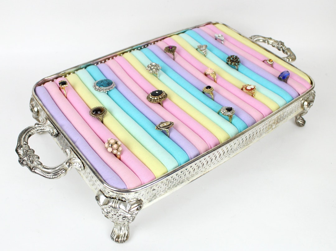 Rainbow Ring Tray, Standing Jewelry Organization, Ring Holder Stand ...