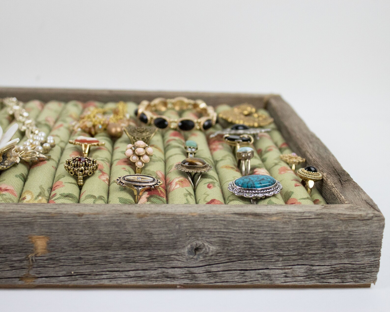 Rustic Jewelry Tray Standing Ring Display Unique Jewelry - Etsy