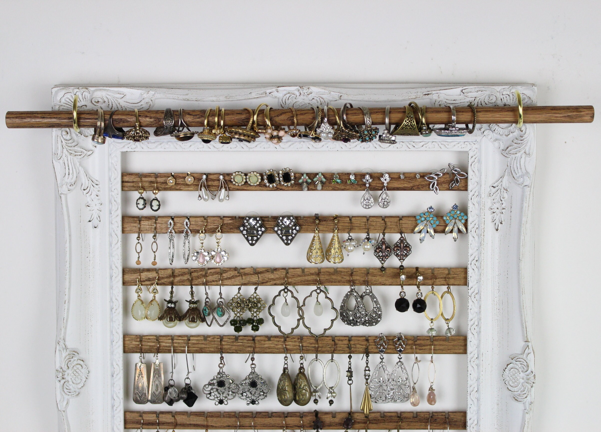 Wood Ring Bar Custom Ring Holder DIY Jewelry Organizer | Etsy