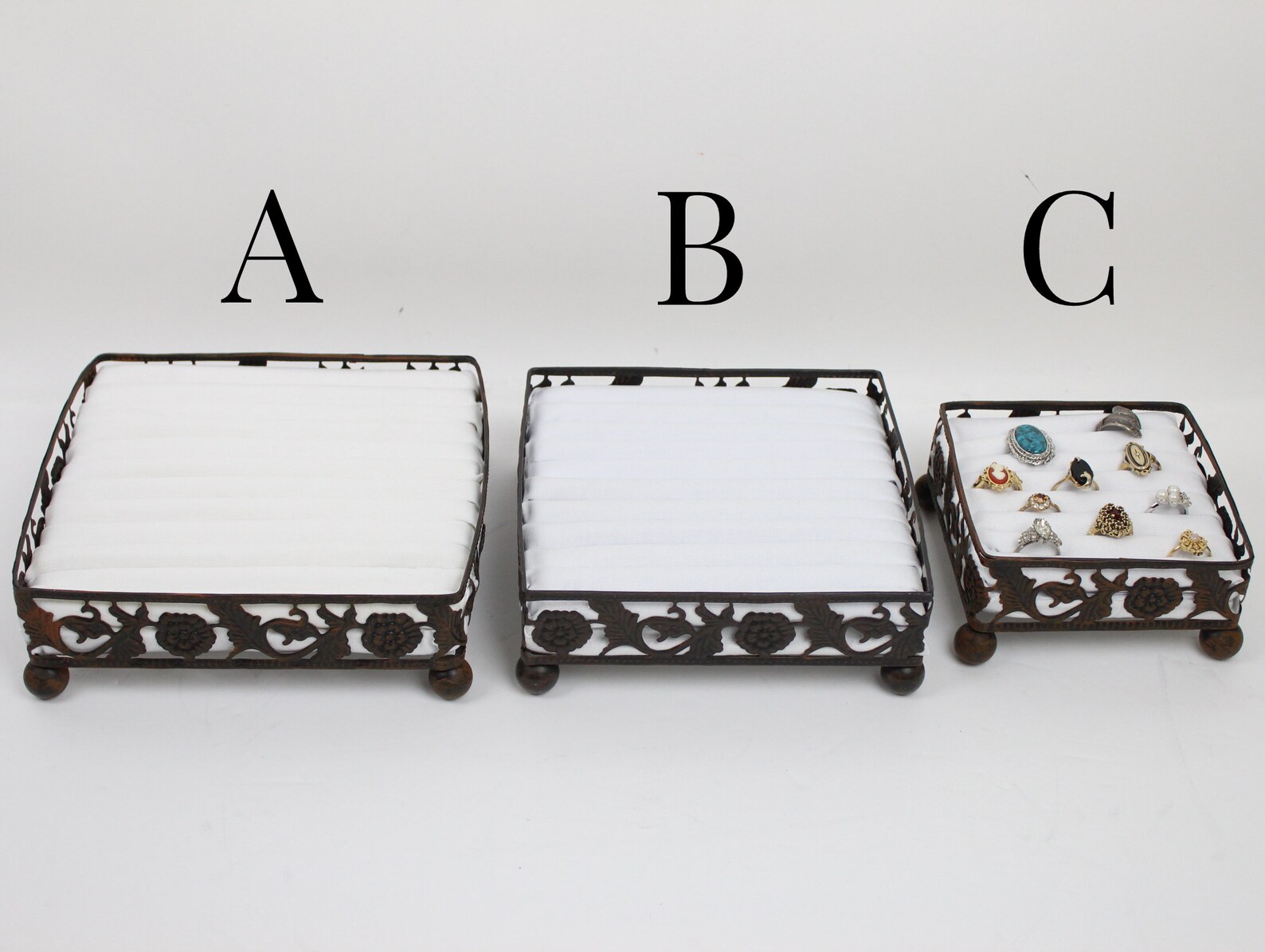 Ring Display Box, Jewelry Tray, Jewelry Organizer Stand, Unique Ring ...